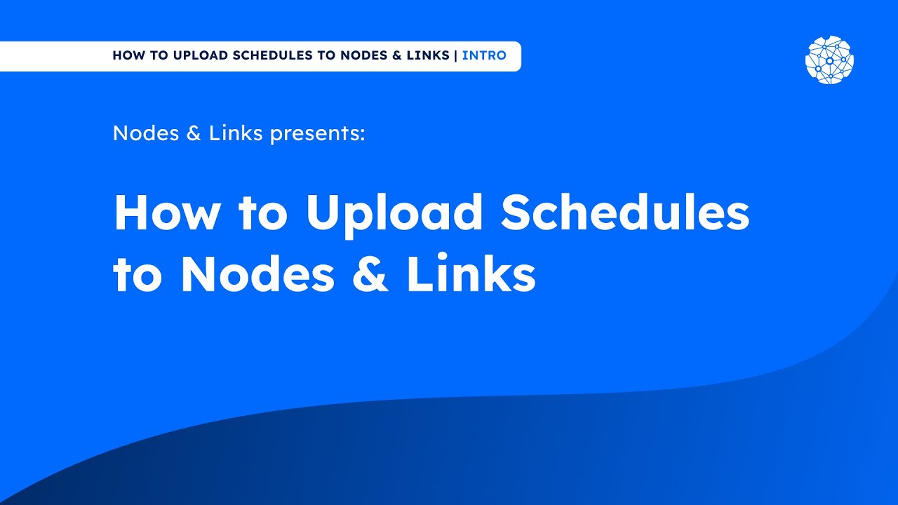 AI Powered Schedule Management Platform | Nodes & Links