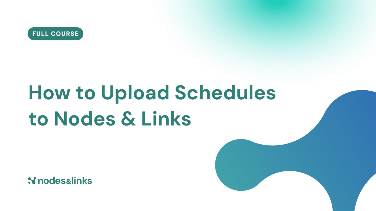 AI Powered Schedule Management Platform | Nodes & Links